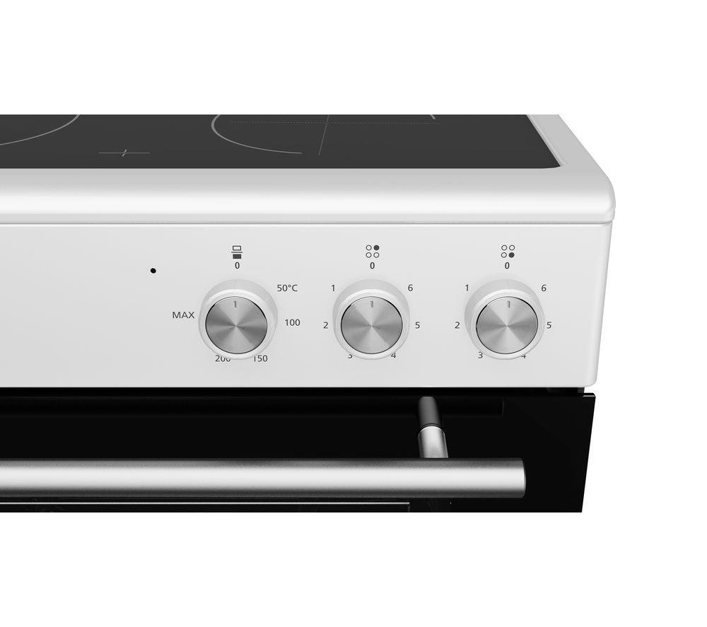 Buy LOGIK LFTC60W24 60 cm Electric Ceramic Cooker - White | CurrysIE