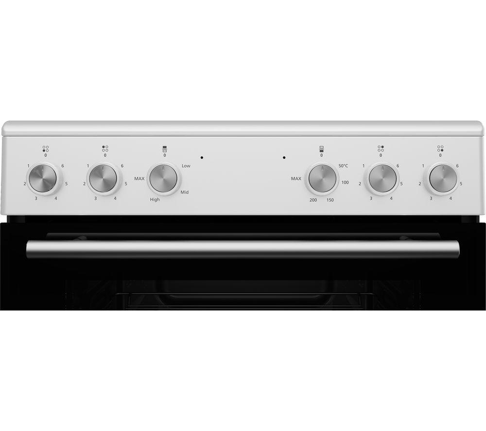 Buy LOGIK LFTC60W24 60 cm Electric Ceramic Cooker - White | CurrysIE