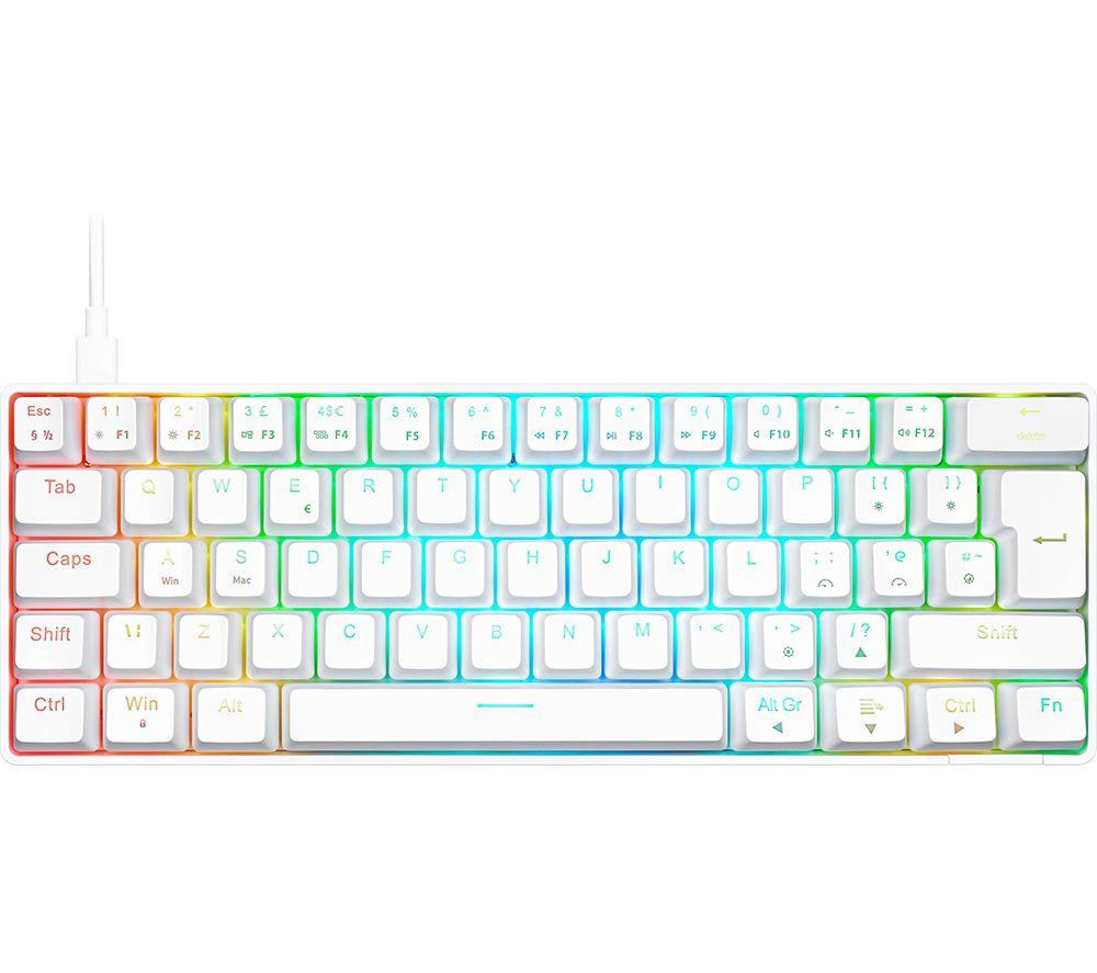 Buy NOS C-450 Mini Pro RGB Mechanical Gaming Keyboard - White | Currys