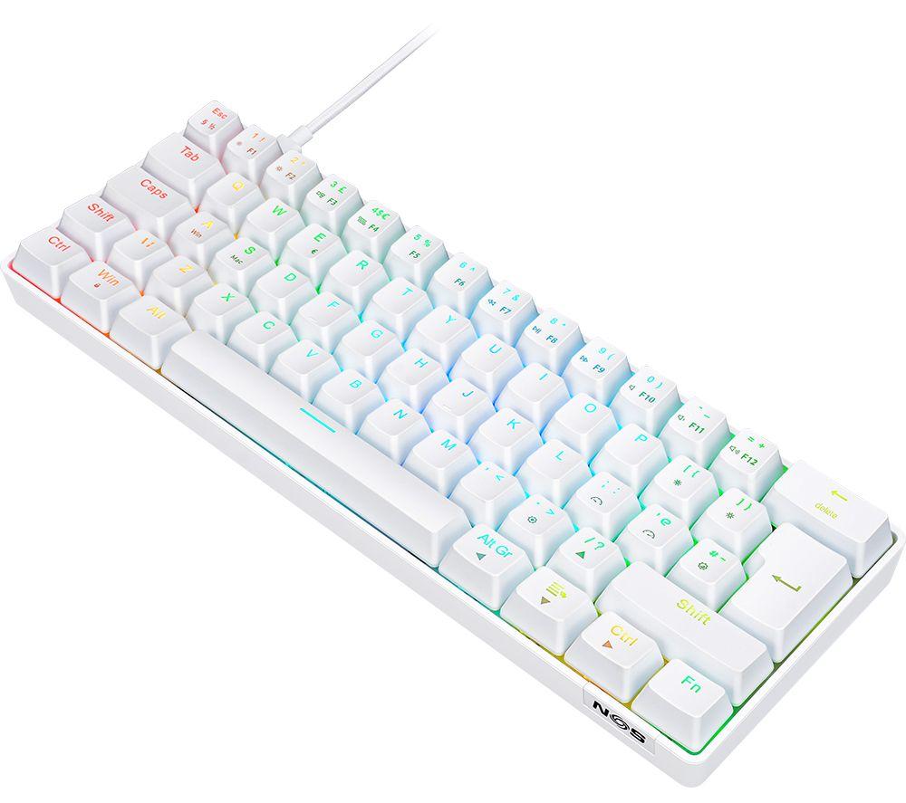 Buy NOS C-450 Mini Pro RGB Mechanical Gaming Keyboard - White | Currys