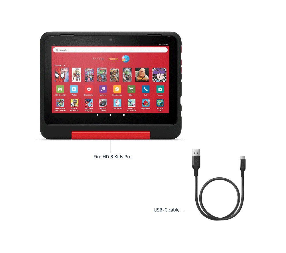 Buy AMAZON Fire HD Pro 8" Kids (ages 6-12) Tablet (2024) - 32 GB, Hello ...
