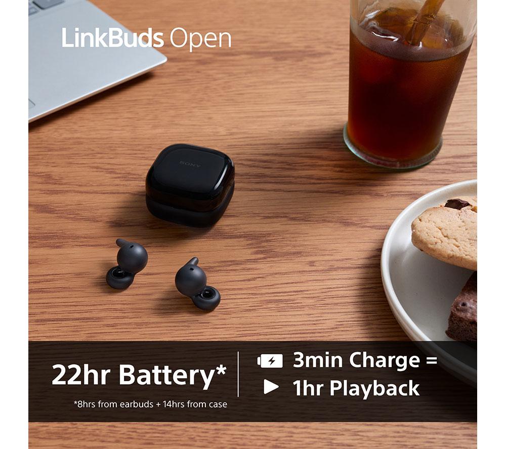 Buy SONY LinkBuds Open Wireless Bluetooth Earbuds - Black | CurrysIE