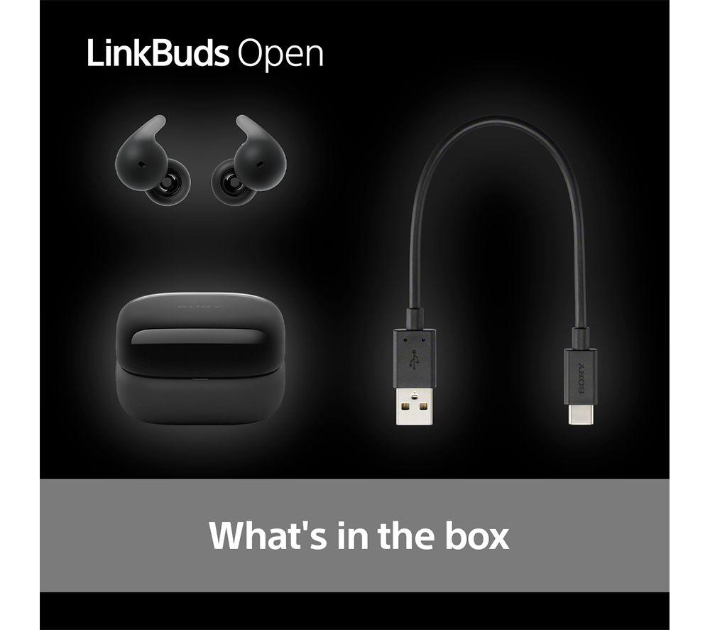 Buy SONY LinkBuds Open Wireless Bluetooth Earbuds - Black | CurrysIE